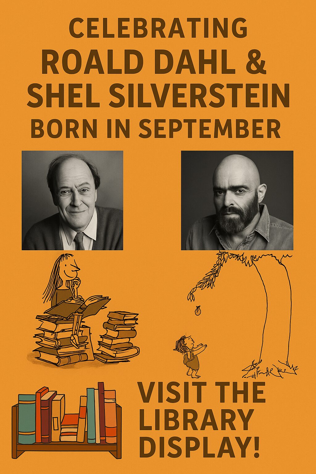 📚 September Author Birthdays: Roald Dahl & Shel Silverstein 🎂 - WHS ...